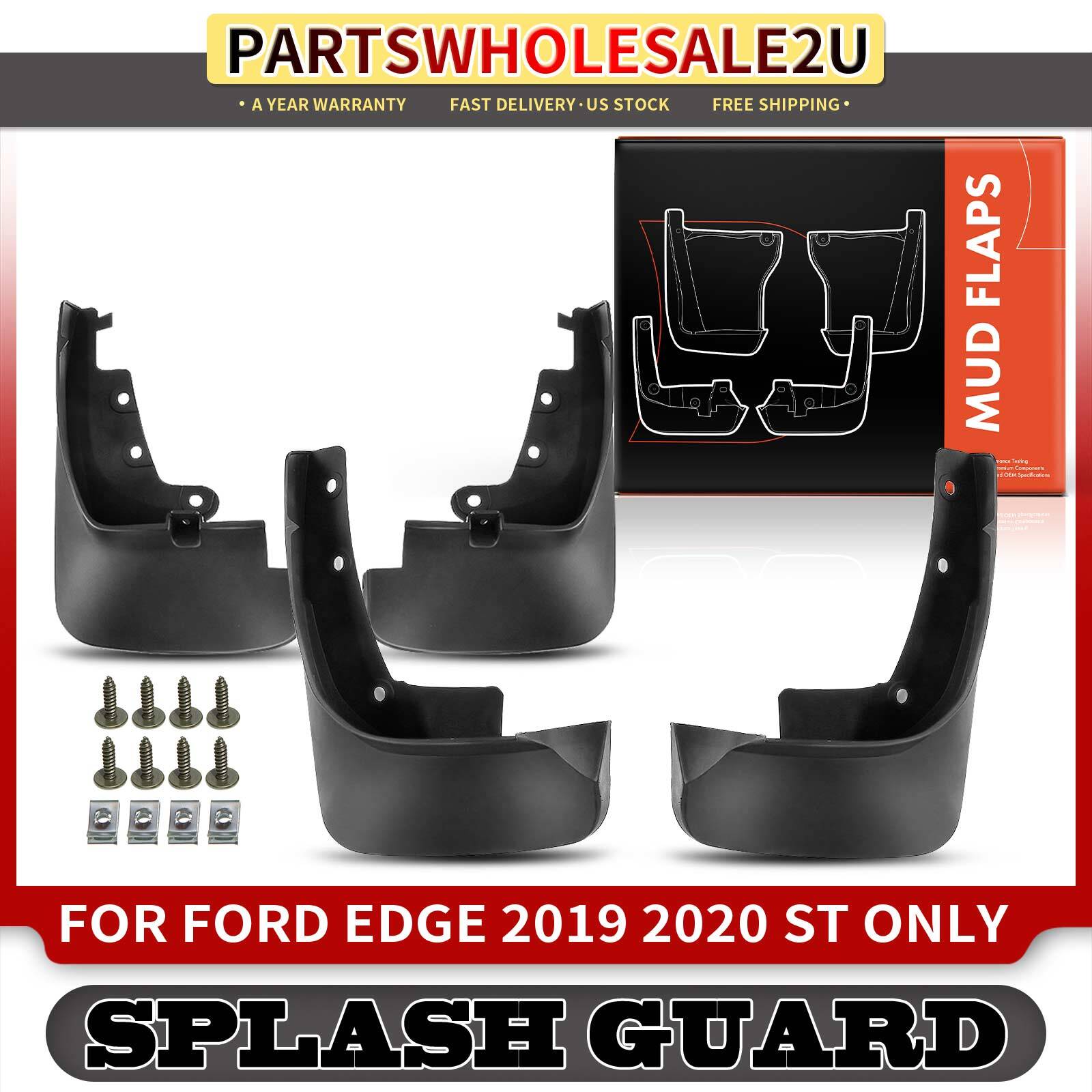 Front & Rear Mud Flaps Splash Guards for Ford Edge SEL SE ST Titanium ...