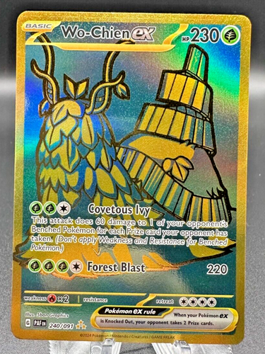 Wo-Chien EX - Pokemon Secret Rare Holo Full Art Wo- Card 240/091 ...