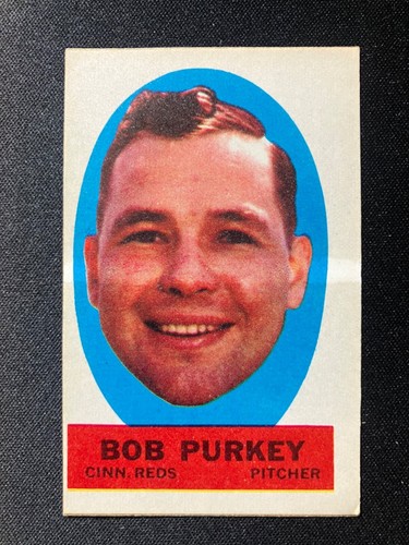 Bob Purkey ⚾️ 1963 topps Peel-Offs Cincinnati Reds EX🔥 | eBay