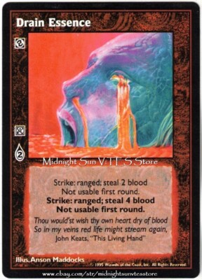 Drain Essence Vampire: The Eternal Struggle V:TES VTES Vampire CCG | eBay