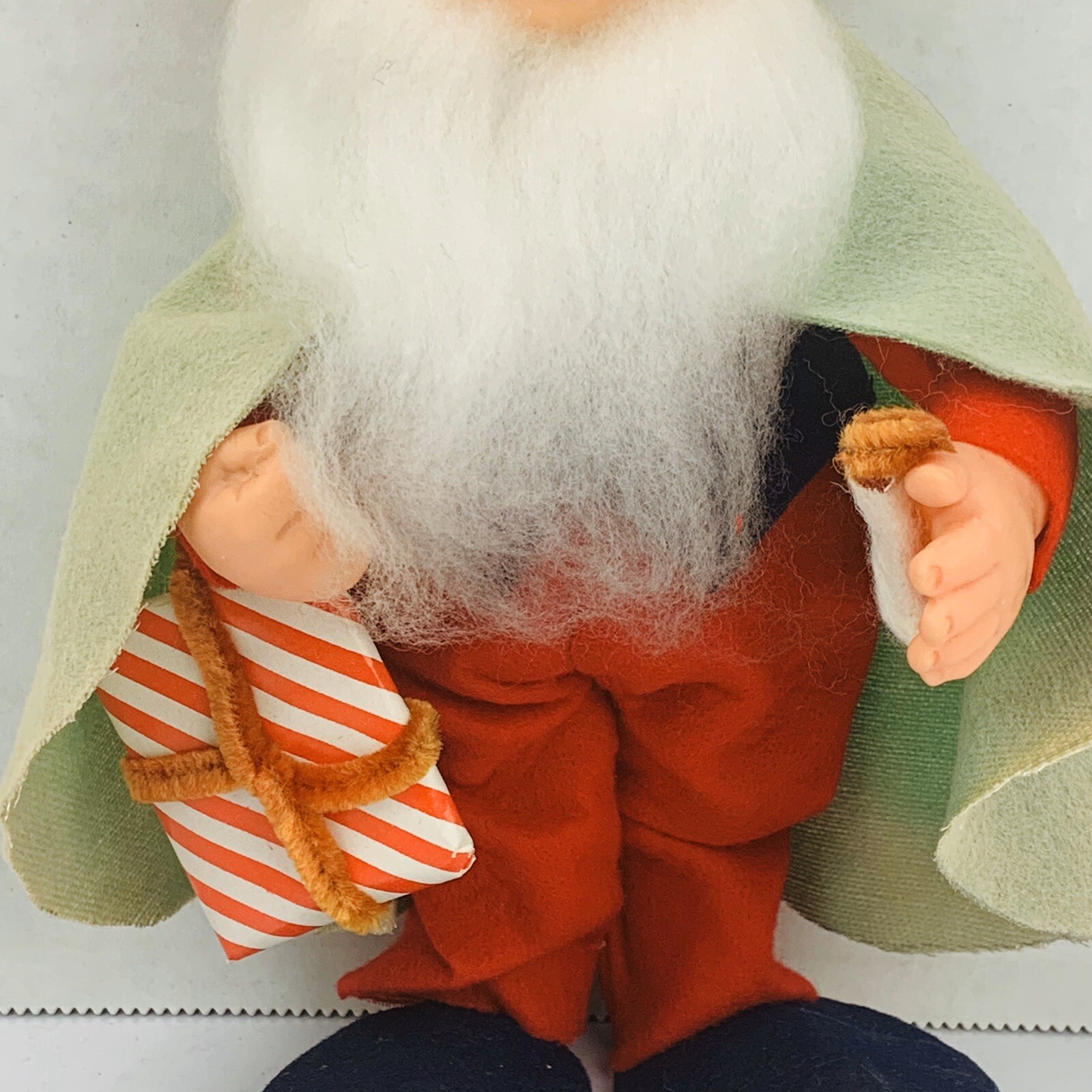 VTG Hobo Elf Pixie Present w/Felt/Plastic Face JAPAN Old Man Bearded ...