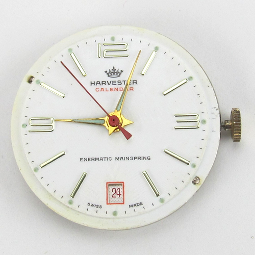 Vintage Harvester Calendar Watch Movement Parts Repair Swiss Made | eBay