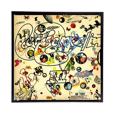 Choose any 6 LED ZEPPELIN Autographed Album Cover Reprint. Framed ...