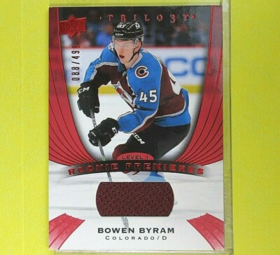 BOWEN BYRAM 2020-21 ROOKIE PREM. TRILOGY RED /499 #81 Colorado ...