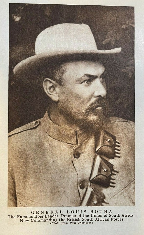1915 Vintage WWI Illustration Louis Botha South African General | eBay