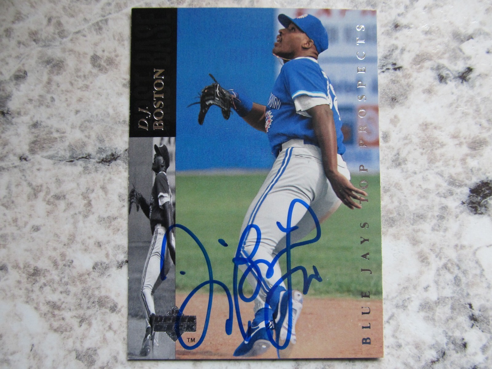Blue Jays D.J. Boston Signed Autographed 1994 Upper Deck Top Prospects ...