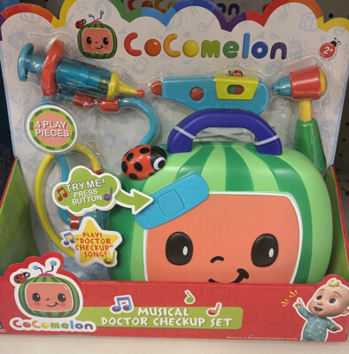 Cocomelon Musical Doctor Check Up Set Toy 4 Play Pieces JJ Dr Check Up ...