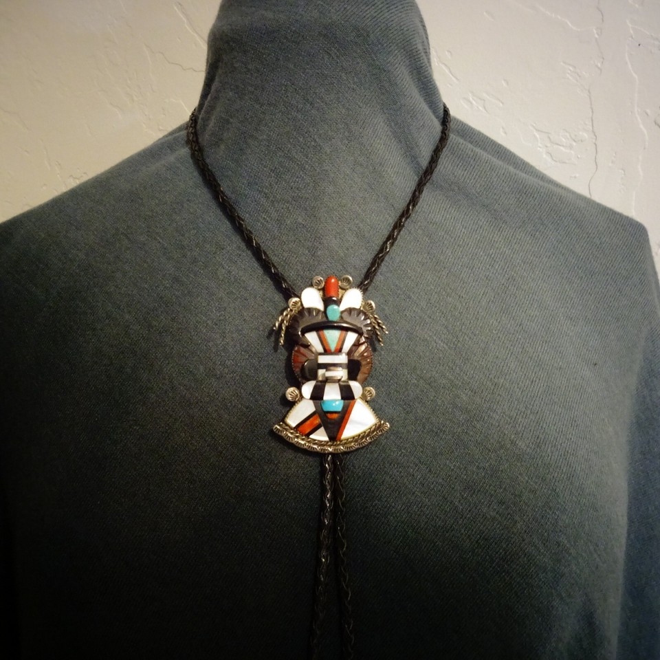 EXQUISITE Vintage Zuni ANDREW DEWA Sterling Silver ANTELOPE KACHINA ...