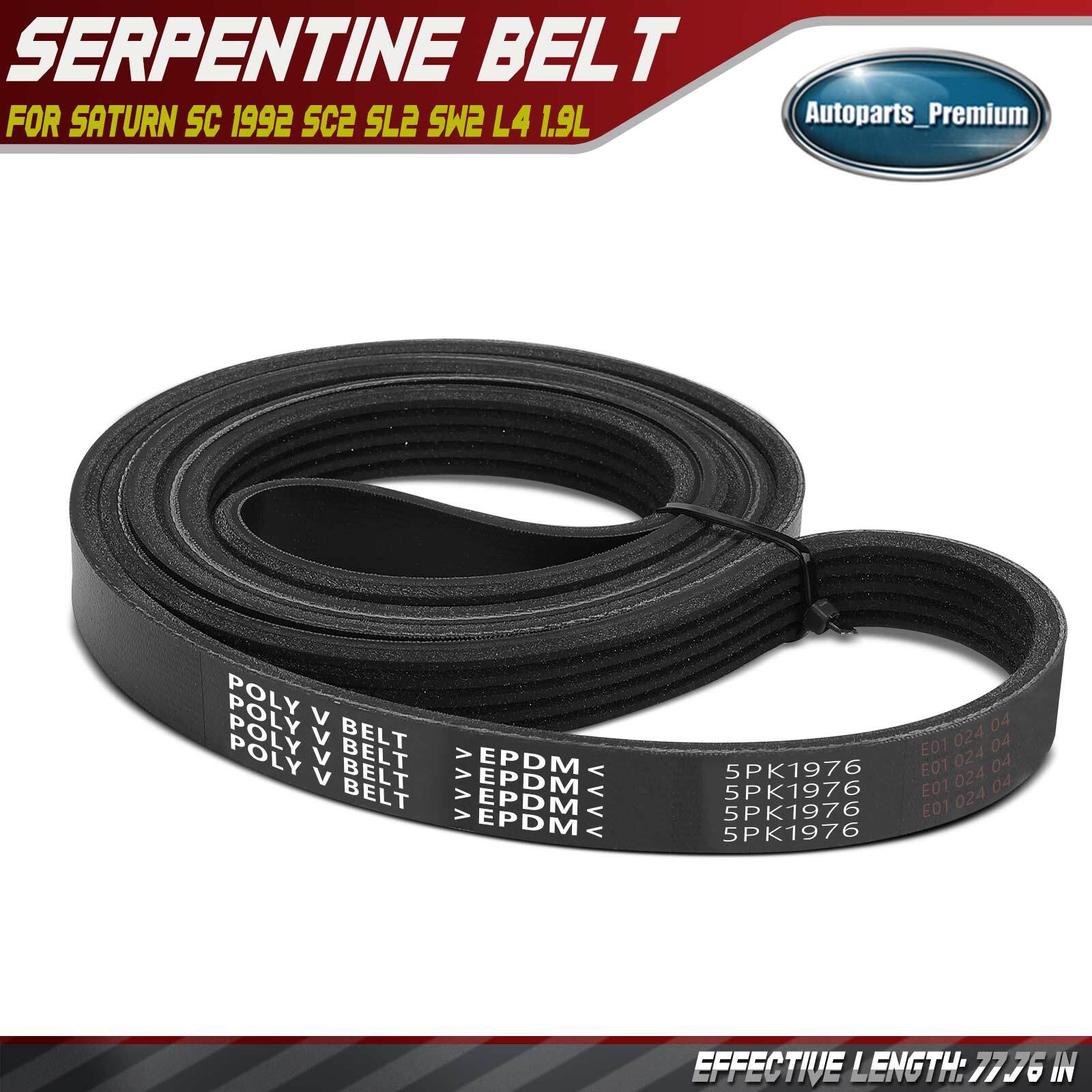 77.76 Inch Serpentine Belt for Saturn SC 1992 SC2 1993 1998-2002 SL2 ...