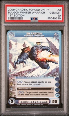 PSA 10 BLUGON WINTER WARRIOR - Max Energy - Super Rare Chaotic Card | eBay