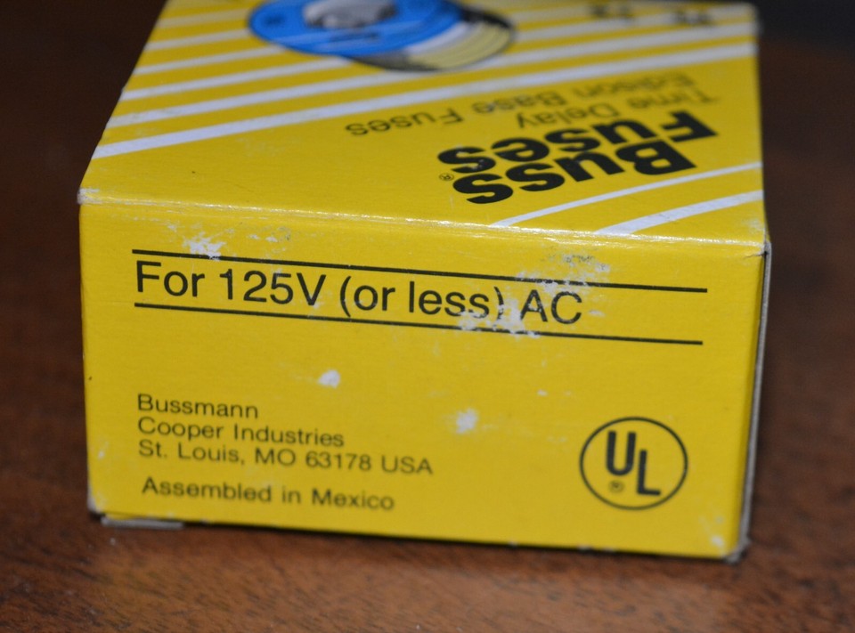 BUSS Fuse Time Delay Edison Base Fuses (4) Type TL Amp 15 NOS | eBay