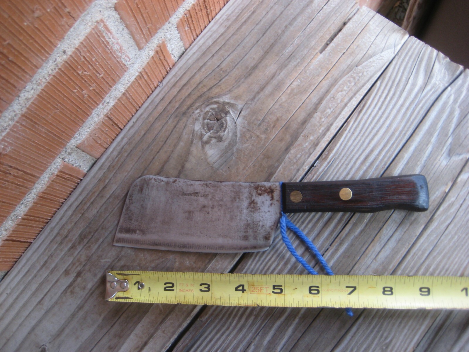 Vintage 4 1/2" Blade x 5 oz. Wt. DIAMOND TESTED ** Small Light Cleaver ...