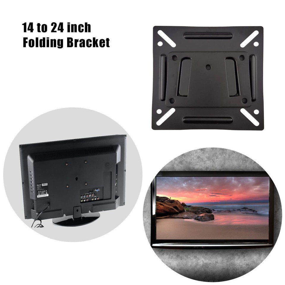 TV Wall Mount Bracket Low Profile Fixed Mount 14"-47" Screens VESA ...