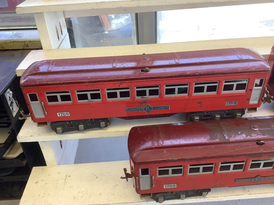 LIONEL PREWAR STANDARD GAUGE #1766/1767/1768 PASSENGER CARS!!! | eBay