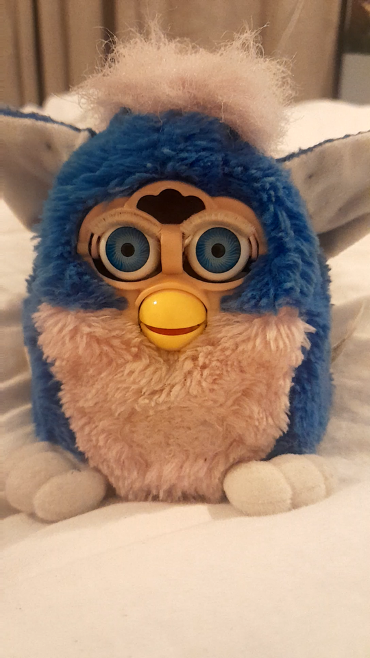 Silver Furby and Baby Tiger Electronics 1999 Vintage Working Condition ...