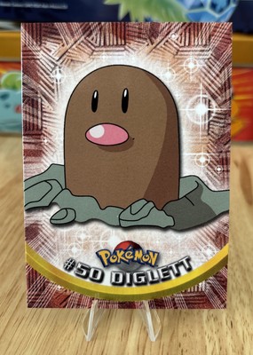 Diglett #50 1999 Topps Pokemon TV Animation Edition Series 1 Blue Logo ...