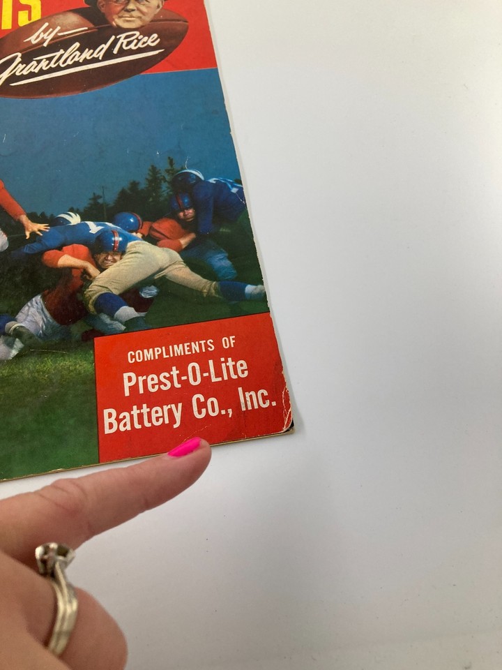 VTG 1950 Highlights of Pro Football guide magazine by Grantland Rice | eBay