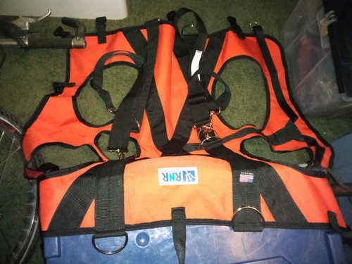 Rock N Rescue RNR Dog Lift Rescue Harness Made In USA Size L Orange ...