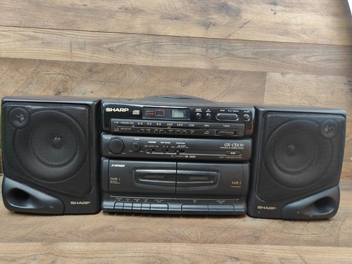 Vintage Sharp Boombox Portable CD Stereo System GX-CD130 USED | eBay