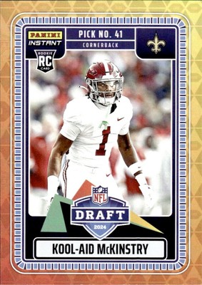2024 Panini Instant NFL Draft Night Kool-Aid McKinstry ROOKIE CARD ...