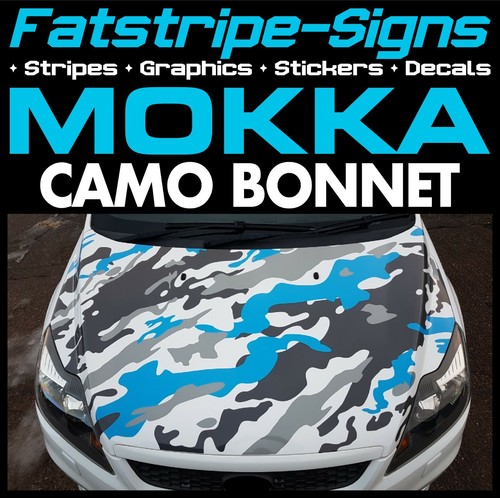 to fit VAUXHALL MOKKA CAMO BONNET GRAPHICS STICKERS STRIPES DECALS OPEL ...