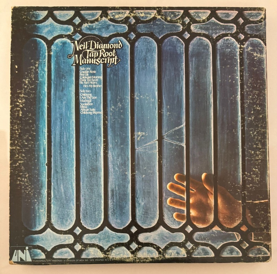 NEIL DIAMOND – TAP ROOT MANUSCRIPT - VINYL LP 1970 UNIVERSAL CITY - VG ...