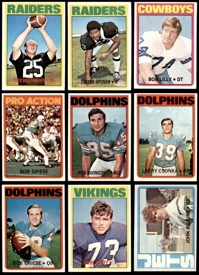 1972 Topps Football Complete Set 7.5 - NM+ 7156361 | eBay