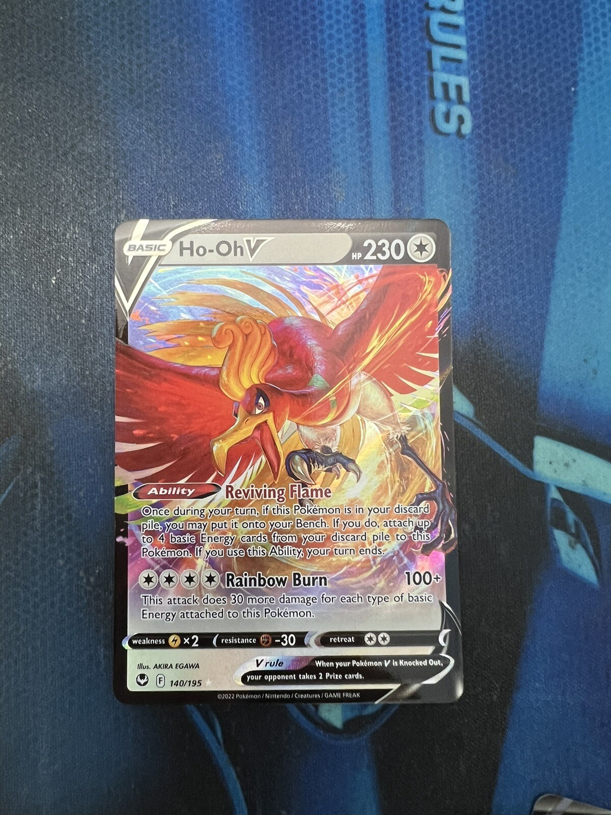 Ultra Rare Holo Ho-Oh V 140/195 SWSH: Silver Tempest - Pokemon TCG - NM ...