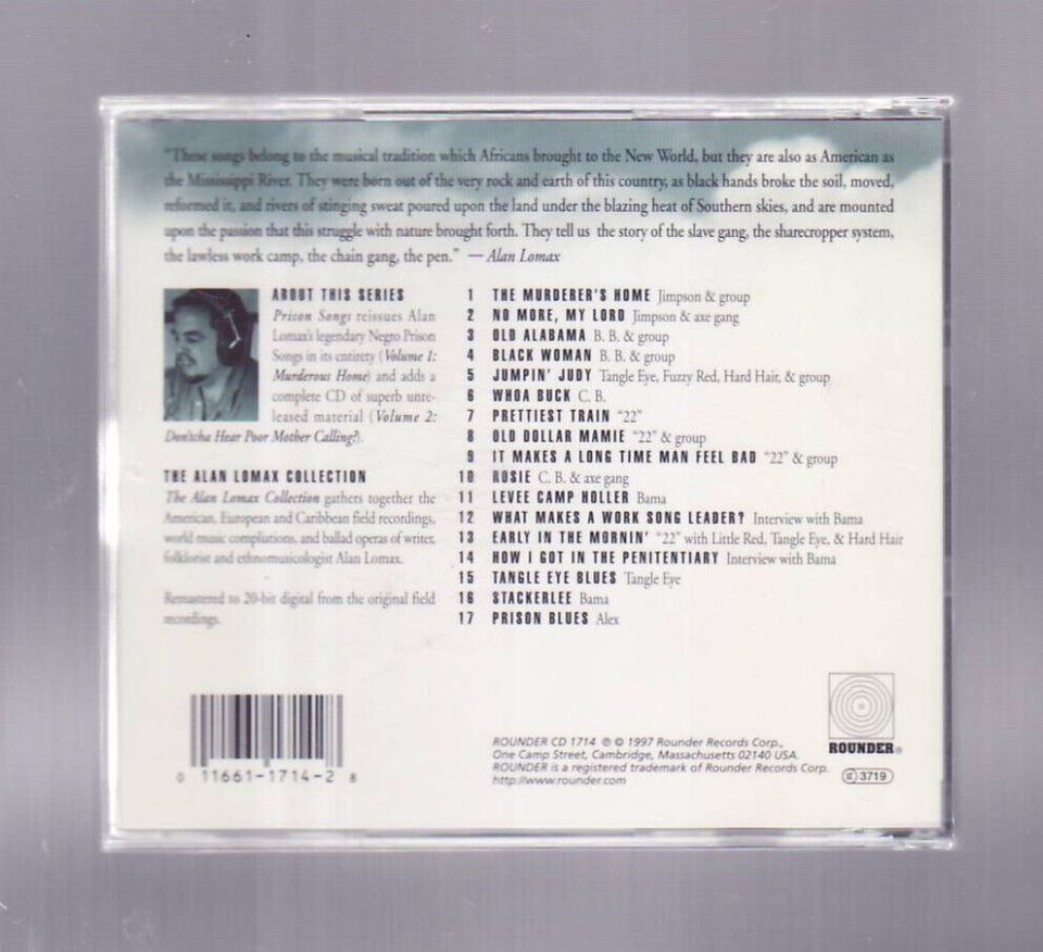 (CD) Prison Songs • Historical Recordings From Parchman Farm 1947-48 ...