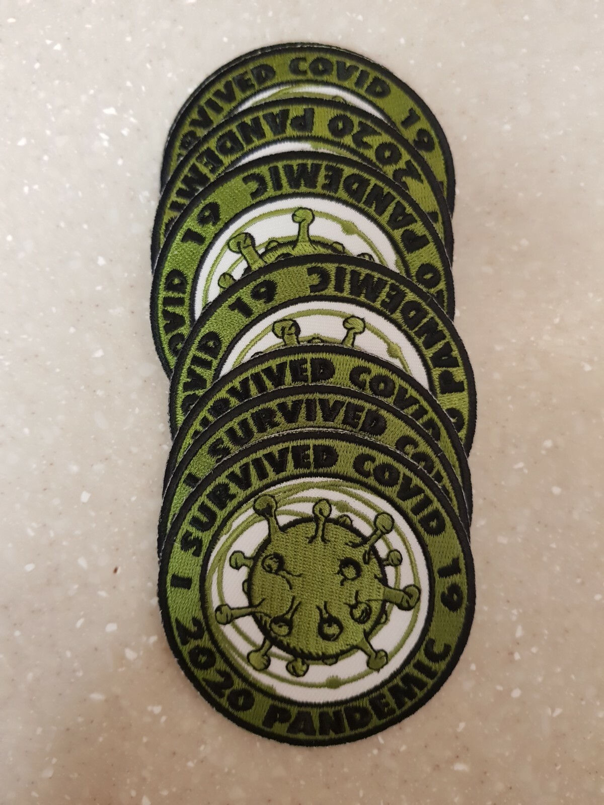 BIKER FUNNY PATCH "I SURVIVED 2020" 3 INCH NEW NICE | eBay