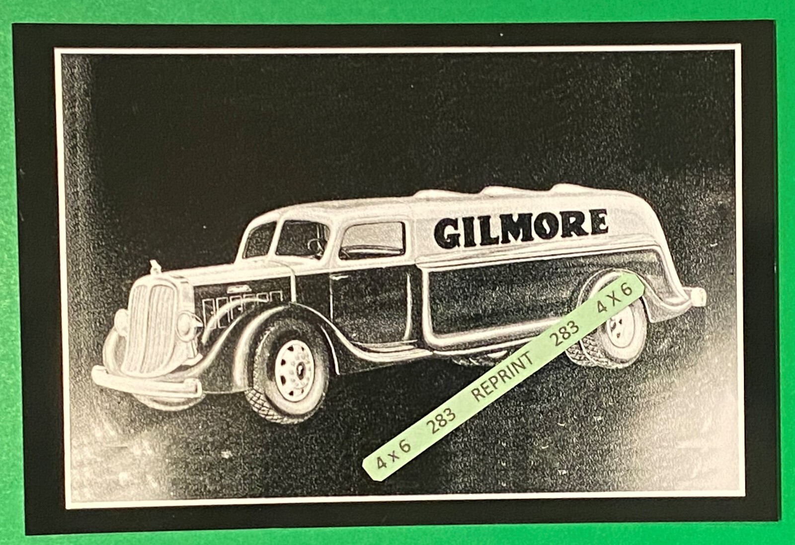 Found PHOTO of an Old Gilmore Oil & Gas Company TRUCK and Lion Head | eBay