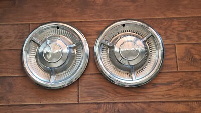 1958 CHEVROLET BELAIR IMPALA BISCAYNE DELRAY 14" HUBCAP 2 Good Original ...