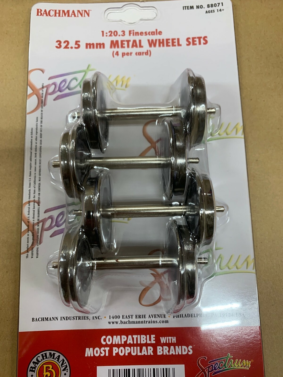 Bachmann 1 20.3 Spectrum 32.5mm Wheel Sets (4) Bac88071 for sale online ...