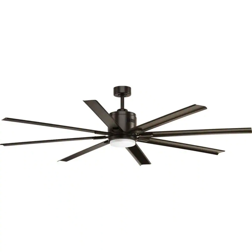 72 inch LED Indoor Antique Bronze Industrial Ceiling Fan with Light Kit ...