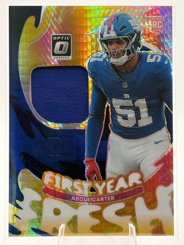 2025 Donruss Optic Abdul Carter RC First Year Fresh Patch #FYFBH-ACR | eBay