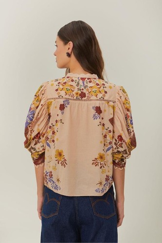 NW AUTH FARM RIO Pink Beauty Bouquet Blouse Top Shirt EXTRA LARGE XL ...