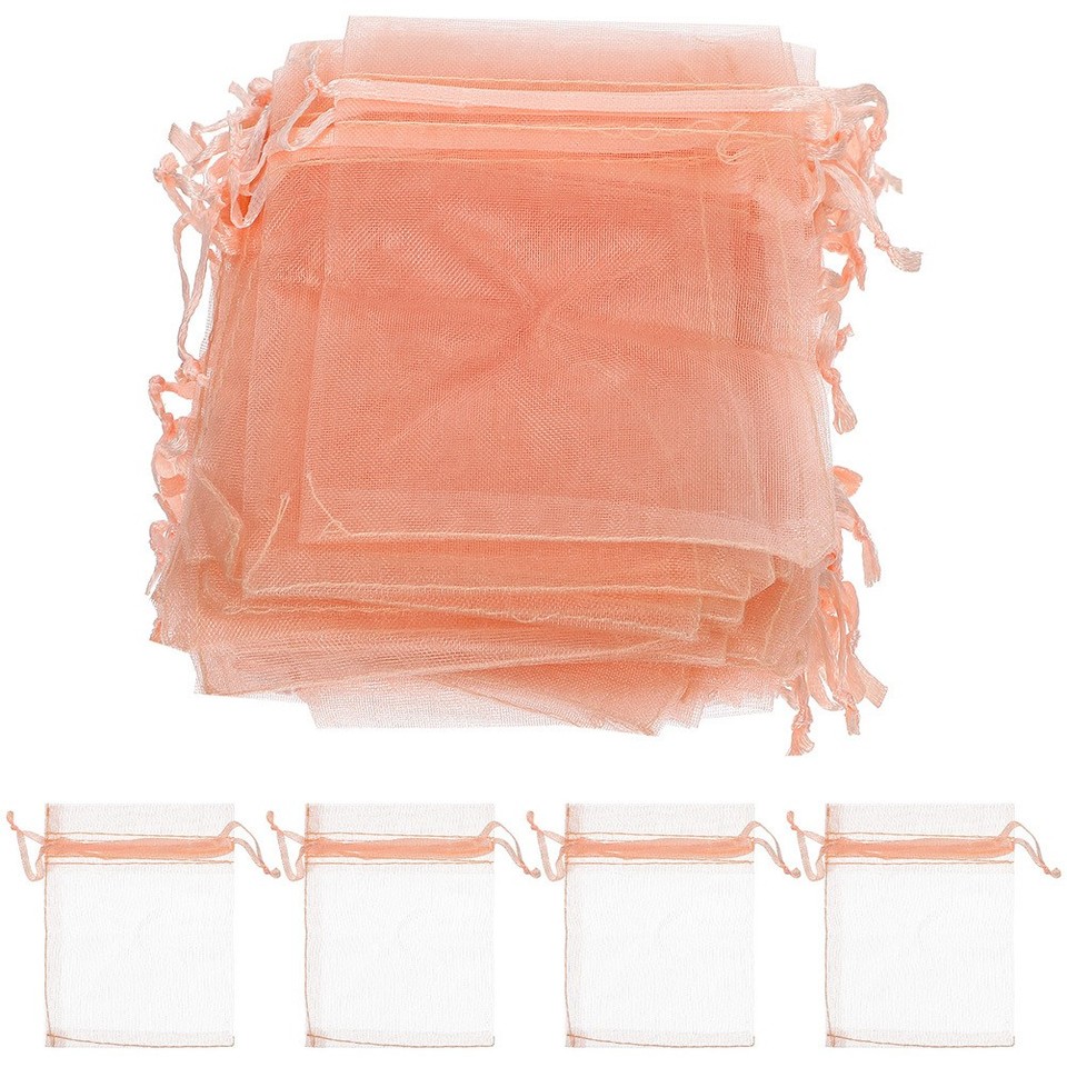 100Pcs Decorative Mesh Bags Small Gift Candy Bags Novelty Organza Bags ...