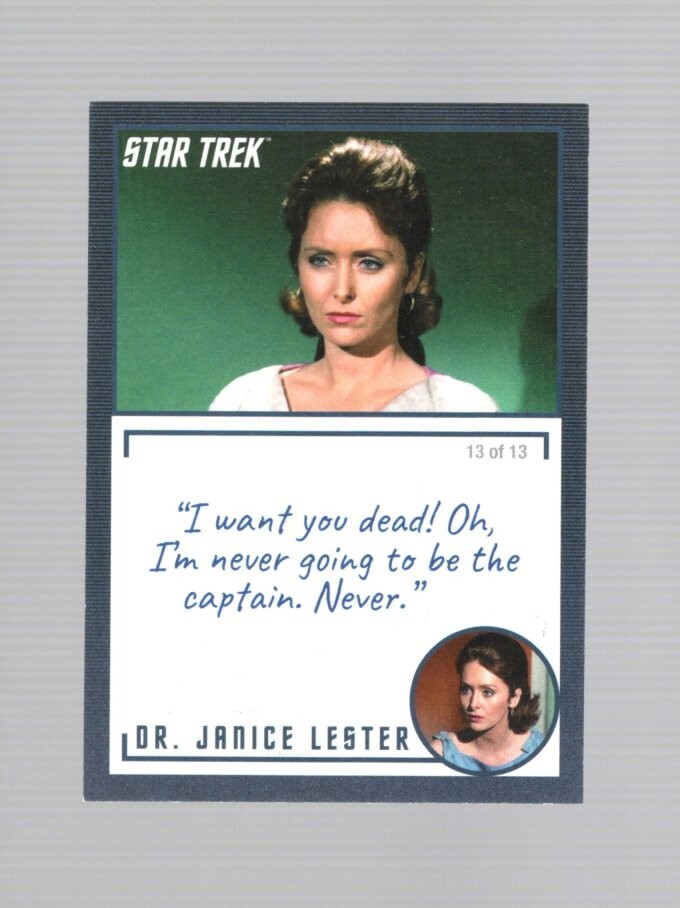 2020 STAR TREK TOS ARCHIVE & INSCRIPTION DR JANICE LESTER 98 VARIATION ...