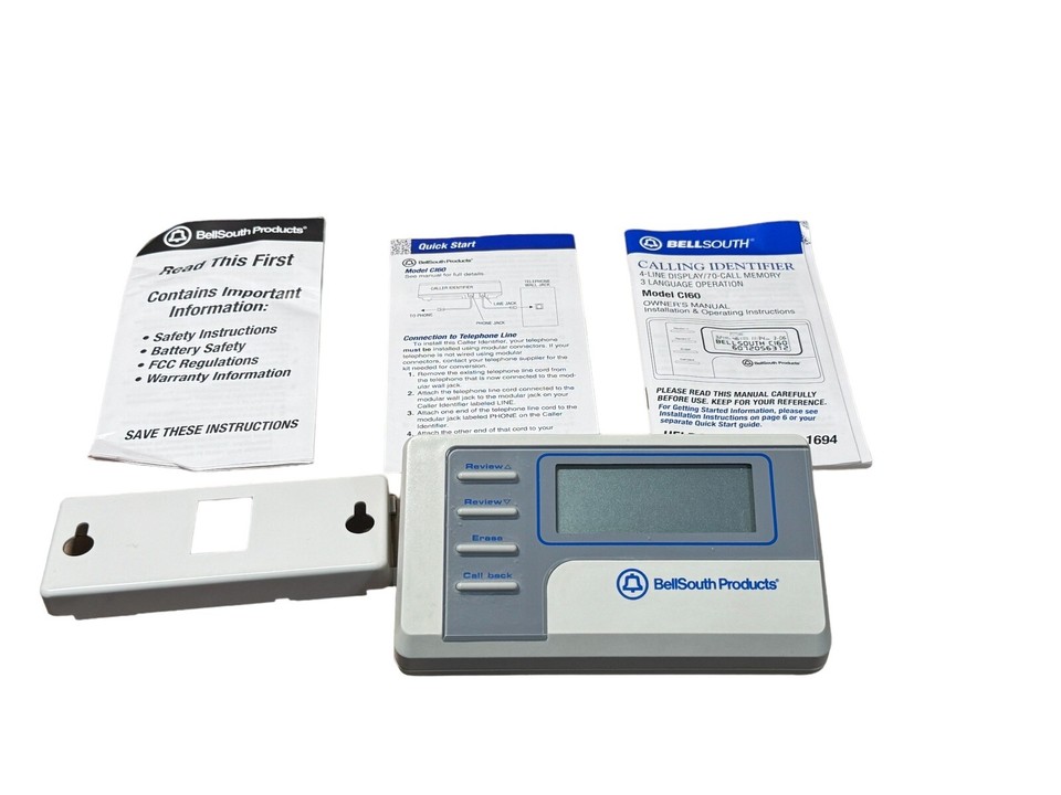 Bell South Caller ID Name and Number CI60 Caller Id Display | eBay