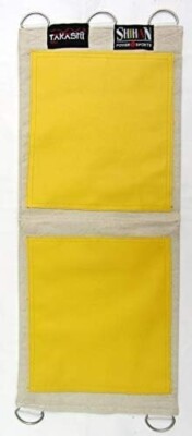 2 Sections Rexion (YELLOW) Rezā LEATHER Wing Chun Canvas Wall Striking ...