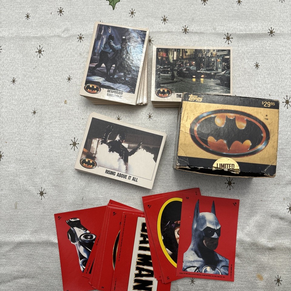 Batman Movie Cards Complete Collector's Limited Edition 1989 Topps ...