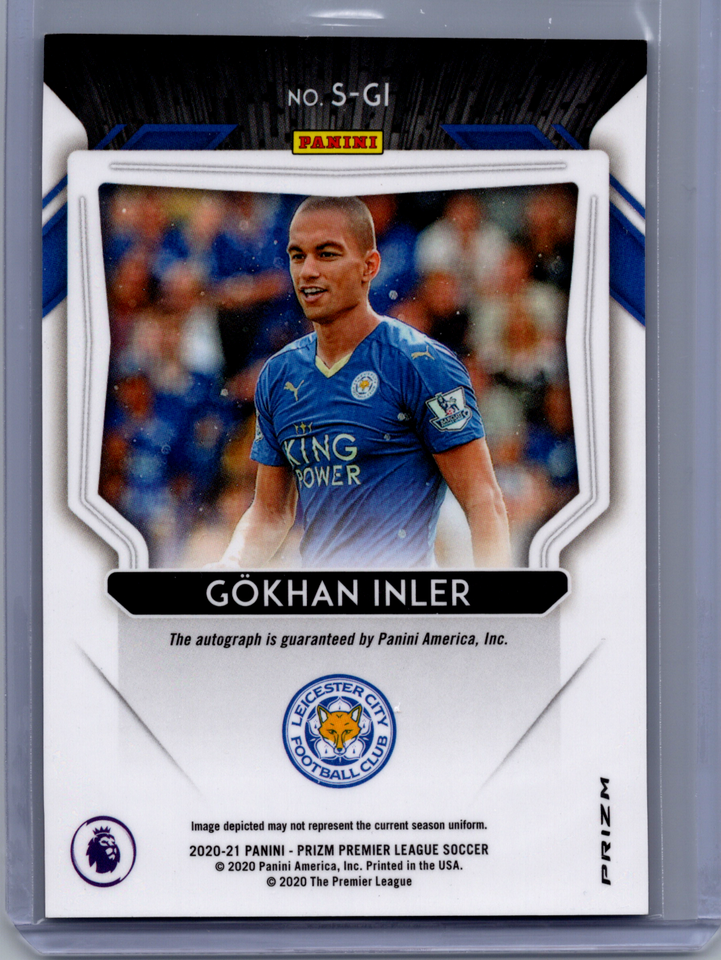 GOKHAN INLER 2020-21 Panini Prizm Premier League AUTO RED STARS ...