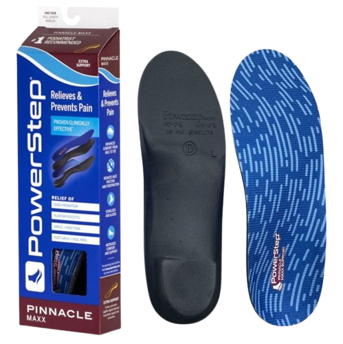 PowerStep Pinnacle Maxx Full Length Orthotic Insoles - Enhanced Arch ...