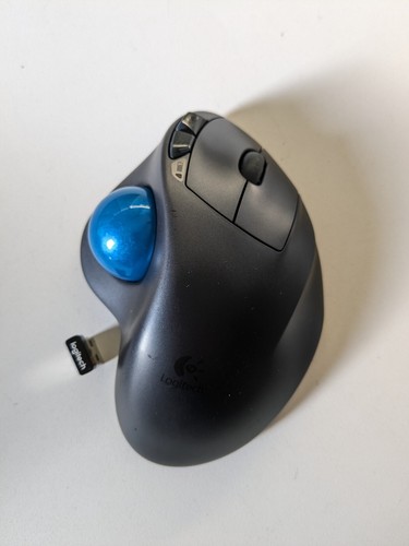 Logitech M570 Wireless Trackball Mouse + USB Unifying Receiver - Tested ...