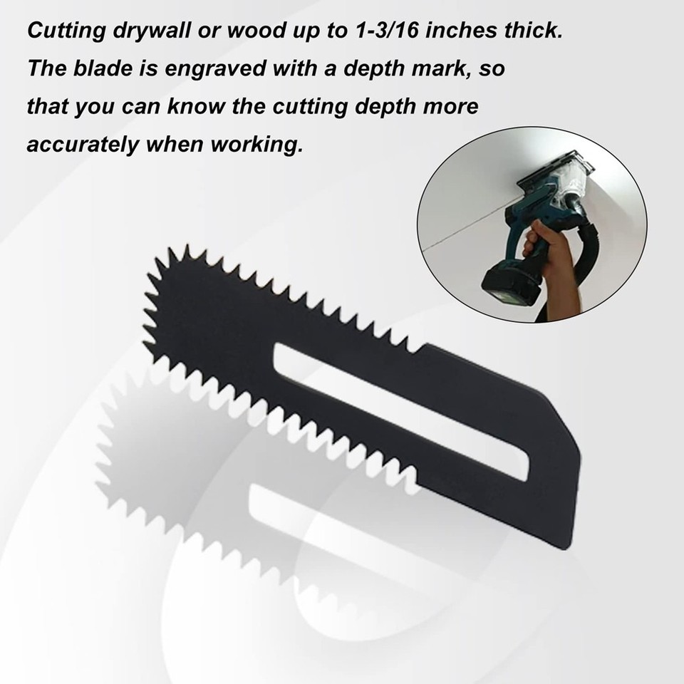 10Pack Drywall Cut-Out Saw Blades for Cordless Cut-Out Saw, Cuts ...