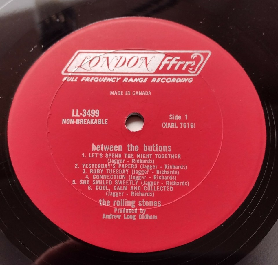 CANADA!! THE ROLLING STONES Between the Buttons 1967 1st Press MONO ...