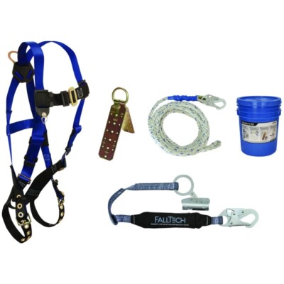 Falltech Contractors Roofers Kit Fall Protection Safety Harness 7593A ...