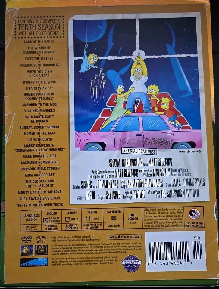 The Simpsons: Season 10 Collector's Edition (2007) | eBay