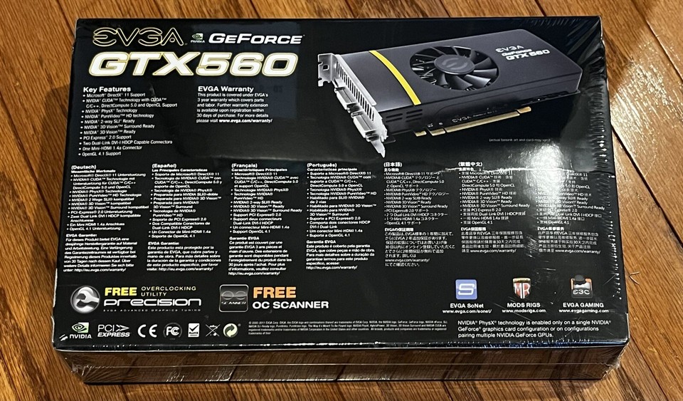 EVGA GeForce GTX 560 SC 1GB GDDR5 Graphics Card - DVI Mini HDMI (New ...