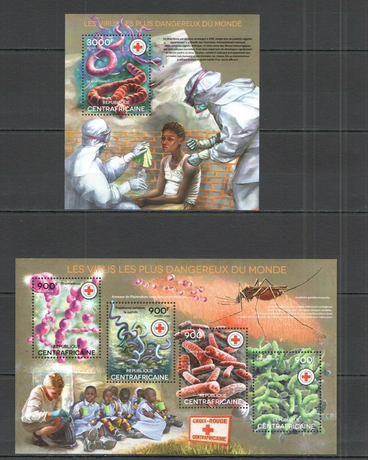 CA526 2014 CENTRAL AFRICA RED CROSS WORLD'S MOST DANGEROUS VIRUSES KB ...